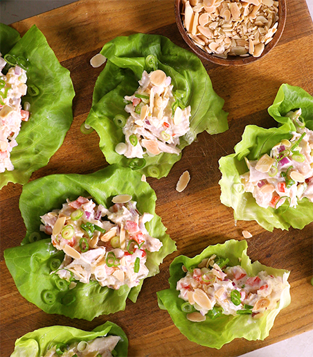 Pineapple Chicken Salad Lettuce Cups | Diamond Crystal® Salt Co.