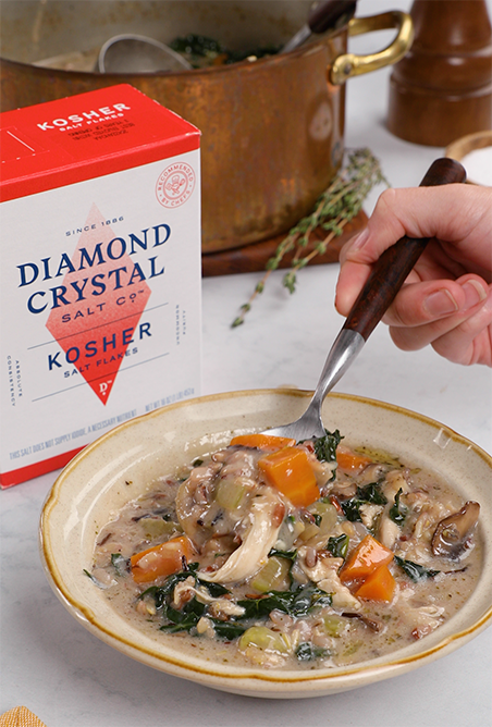 Chicken Wild Rice Soup | Diamond Crystal® Salt Co.