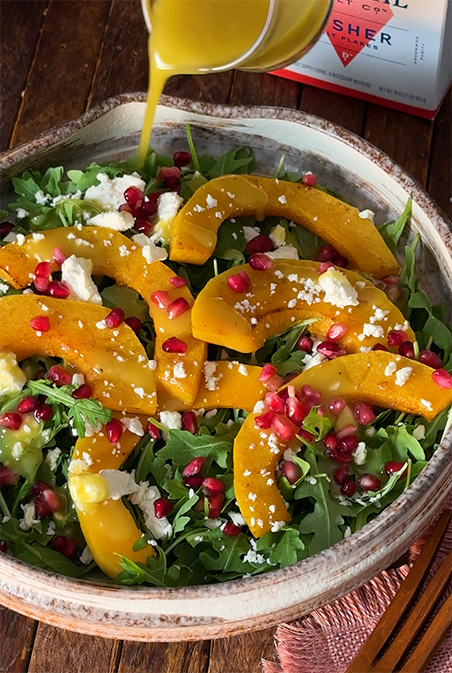 Squash and Pomegranate Salad | Diamond Crystal® Salt Co.