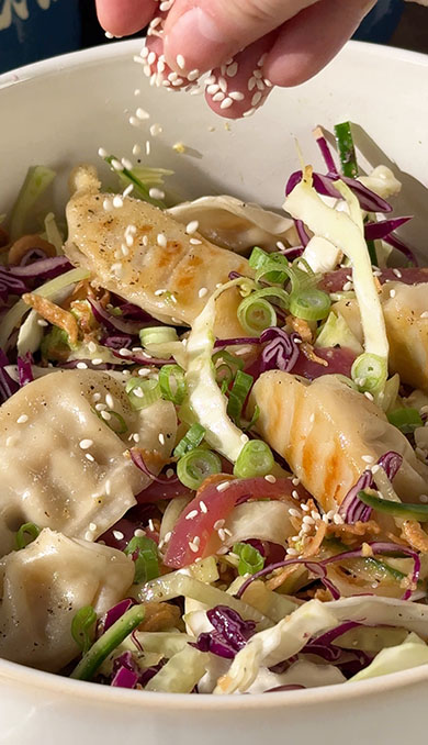 Sesame Potsticker Salad | Diamond Crystal® Salt Co.