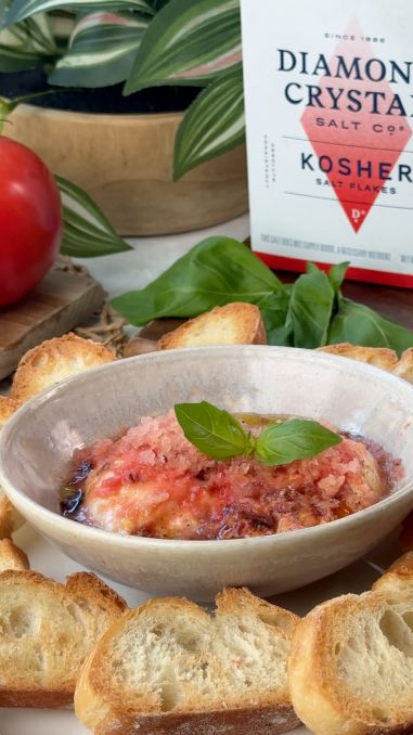 Frozen Shaved Tomato Burrata | Diamond Crystal® Salt Co.
